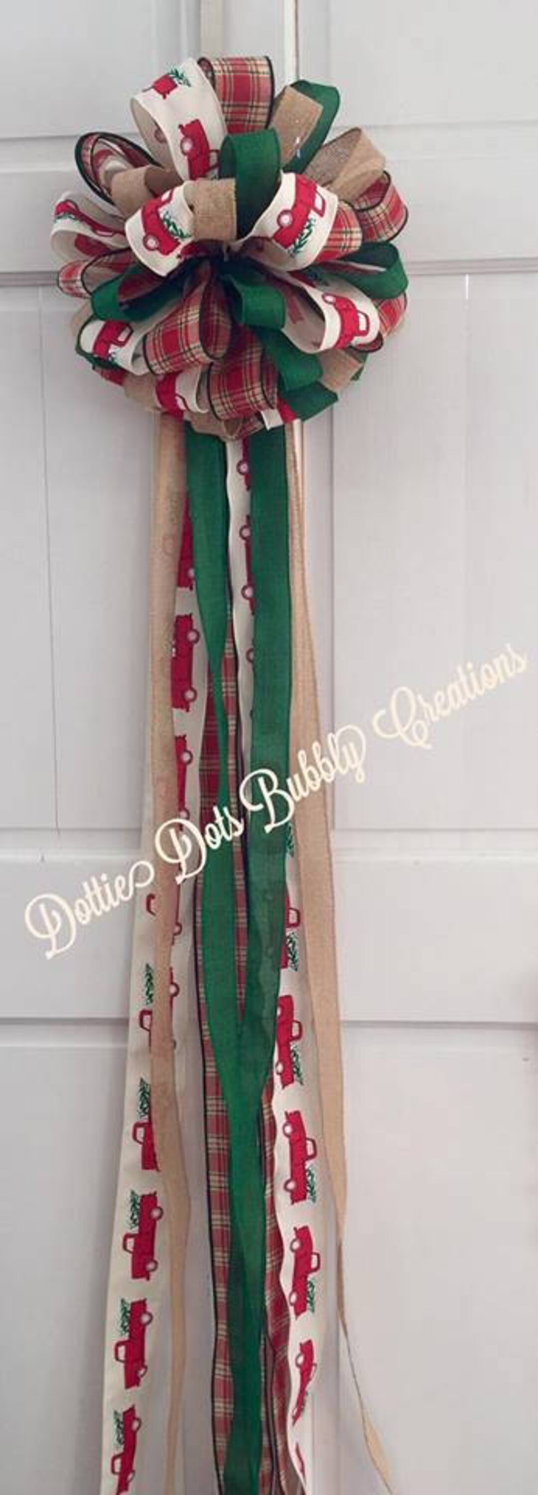 Rustic Farm House Tree Topper Bow, Tree Topper Bow, Rustic Tre - Etsy