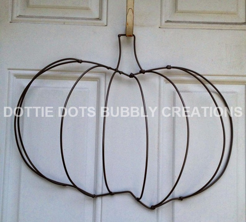3-D Pumpkin Wire Wreath Form - Etsy