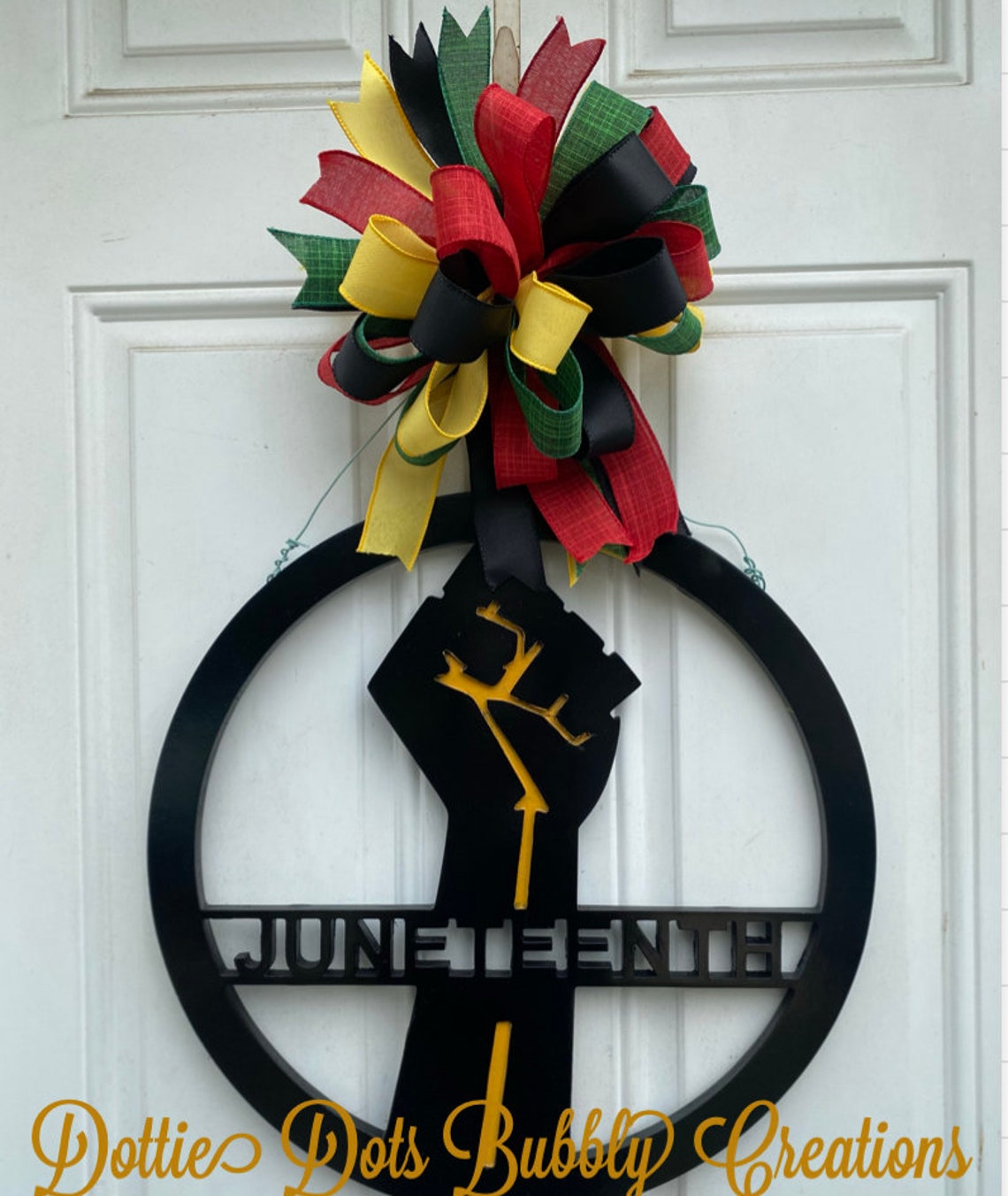 Wooden Juneteenth Door/wall Monogram Door Hanger Juneteenth - Etsy
