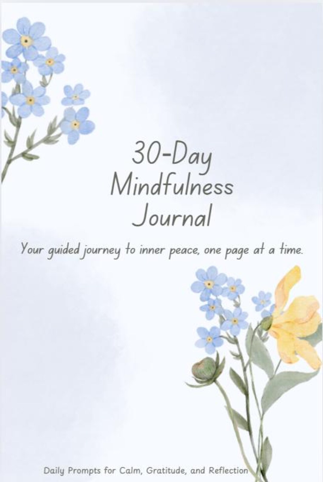 30-day Printable Mindfulness Journal | Daily Guided Prompts (PDF) - Etsy