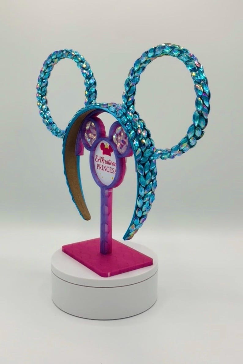 Elsa Mickey Ears: Ice Queen Frozen Rhinestone Headband Bedazzled Minnie ...