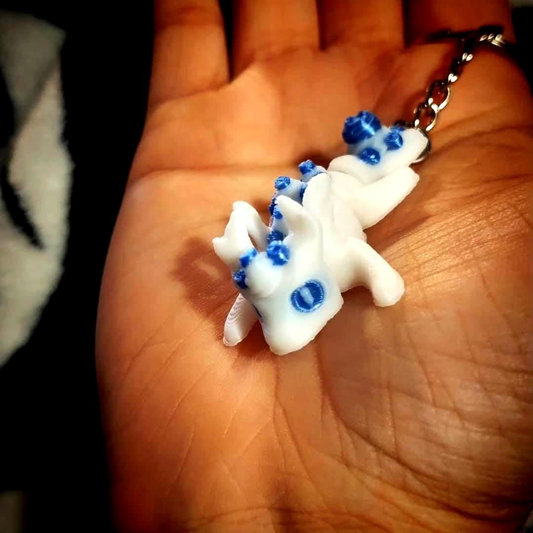 Mini Blueberry Dessert Dragon | Articulated Figure or Keychain ...