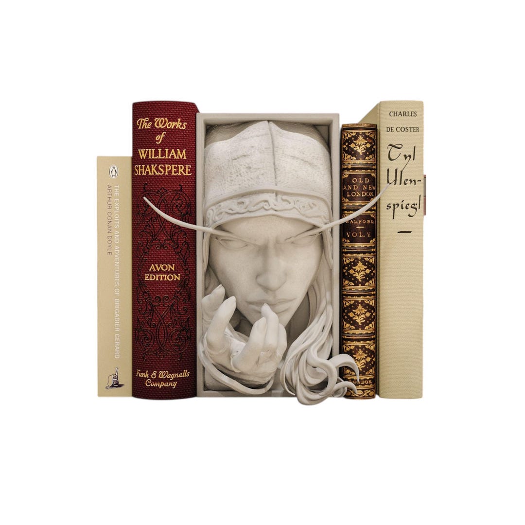 Book Nook Sylvanas Gray PLA 3D Printed Elf Fantasy Diorama Shelf Insert ...