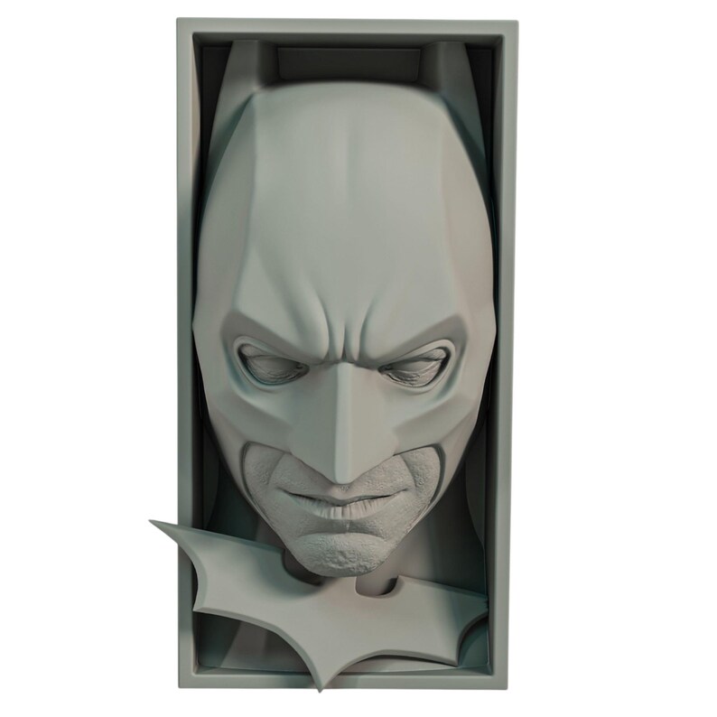 Batman Book Nook Gray PLA 3D Printed DC Diorama Bookshelf Insert - Etsy UK