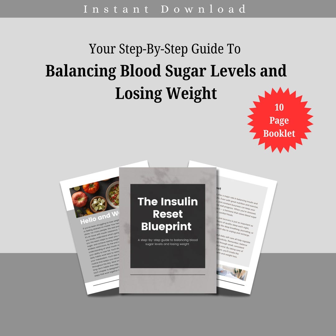 The Insulin Reset Blueprint - Guide for Balancing Blood Sugar Levels ...