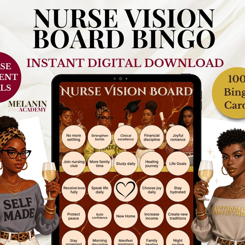 Nursing Vision Board Printables - Etsy