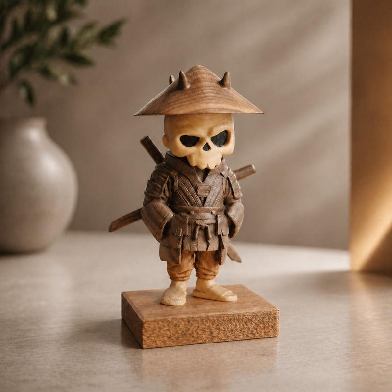 Unique Samurai Statue - Etsy