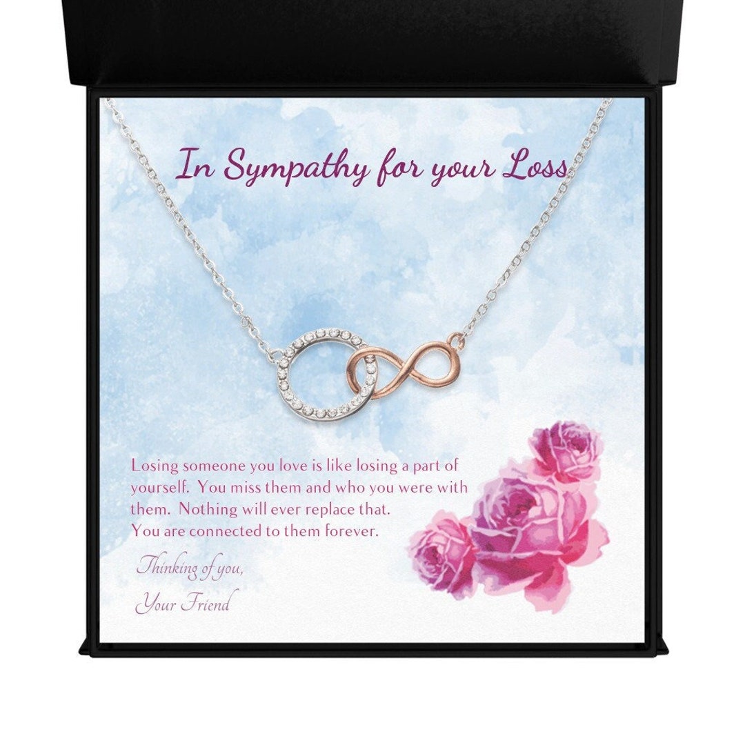 Infinite Bond Infinity Circle Necklace, Sympathy Gift, Necklace for ...