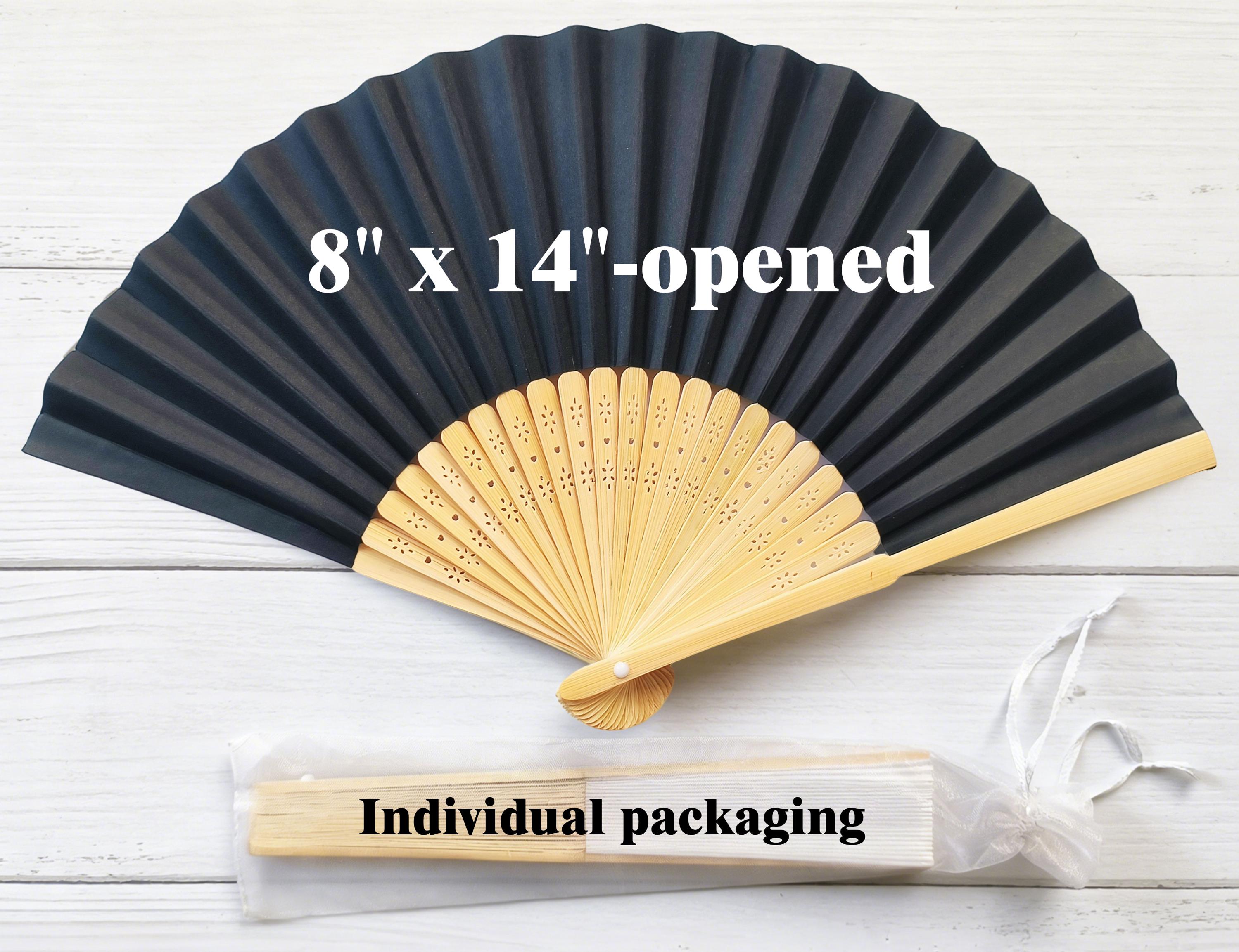 Personalized Colored Hand Fans/custom Logo Paper Fan/wedding Fans ...