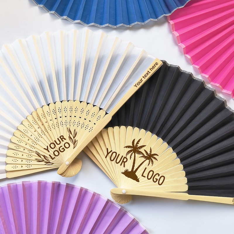 Hand Fan With Custom Logo - Etsy