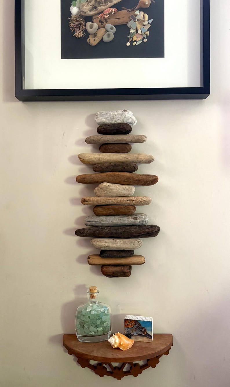 Tossed at Sea-driftwood Wall Art/hanging/valhalla Ladder/witches Ladder ...
