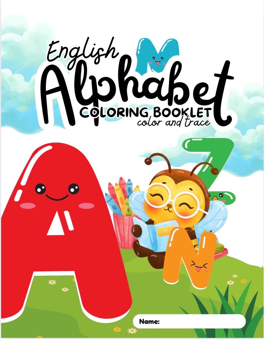 Alphabet Coloring and Writing Printable - Pre-k (27 Pages) - Etsy