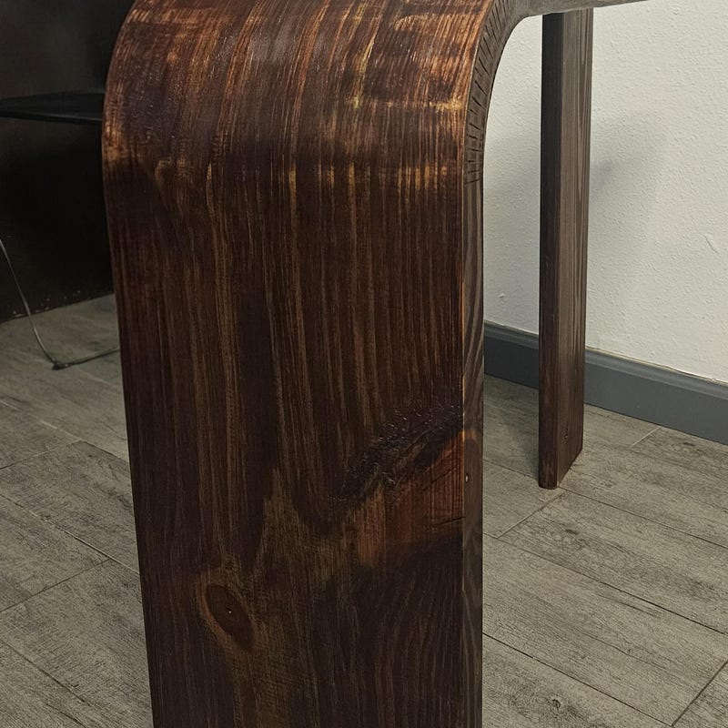Wood Table With Waterfall - Etsy