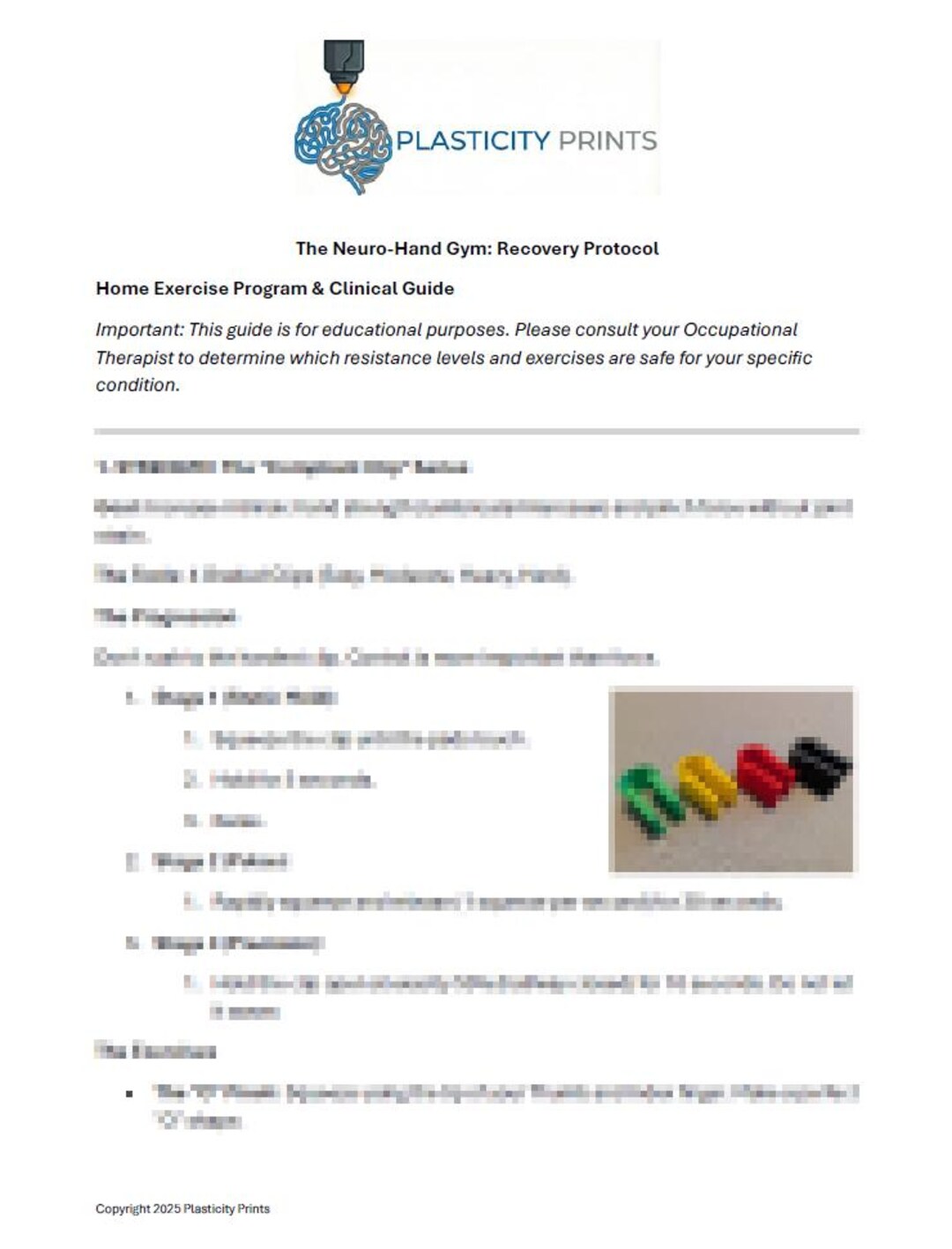 The Neuro-hand Gym: Recovery Protocol - Etsy