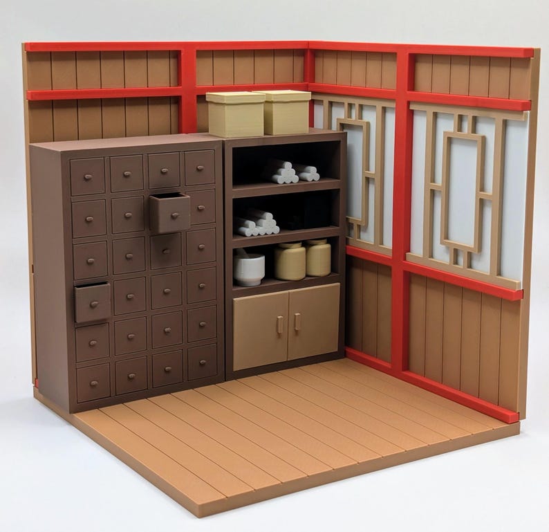 Apothecary Diaries Diorama, 3D Printed Anime Room Cube, 1/12 Scale - Etsy