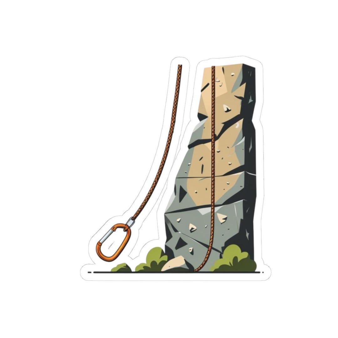 Rock Climbing Wall Stickers | Climber Carabiner Laptop Decal - Etsy