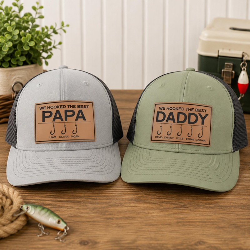 Hooked on Dad Hat - Etsy