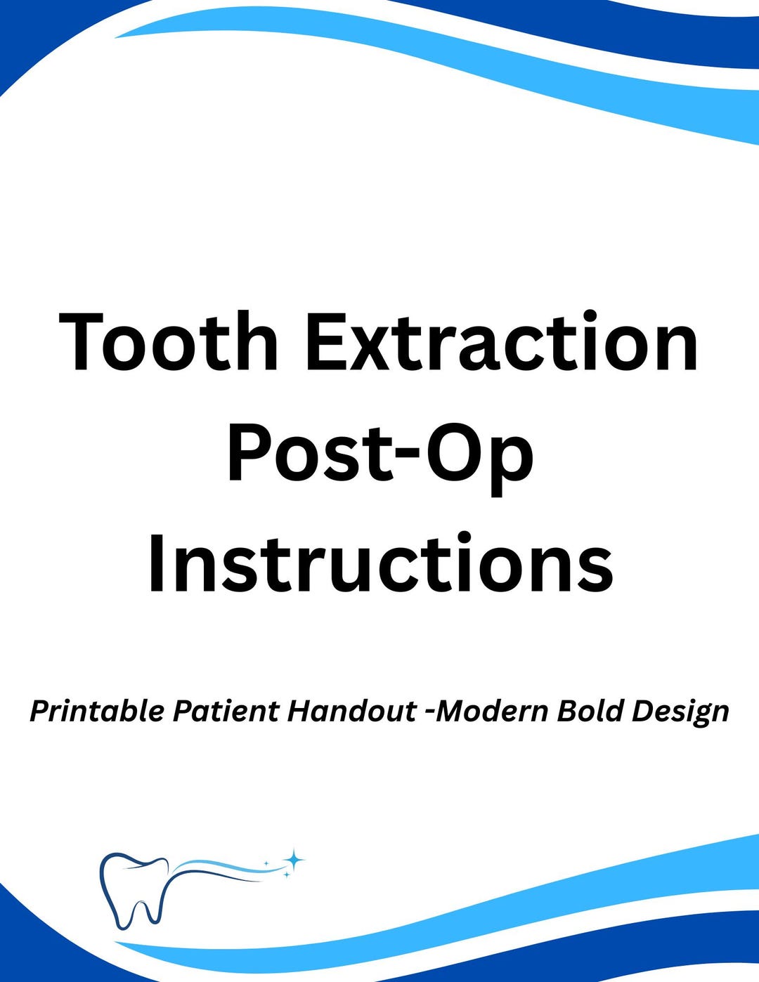 Dental Office Printable I Patient Care Sheet I Editable Template - Etsy