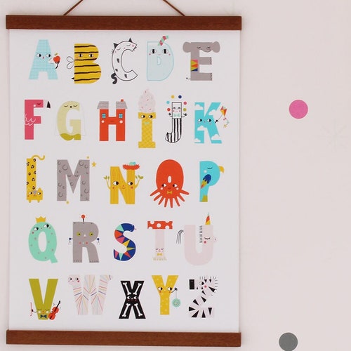 AFRIKAANS Alphabet Poster With Animals From A to Z BIG POSTER - Etsy