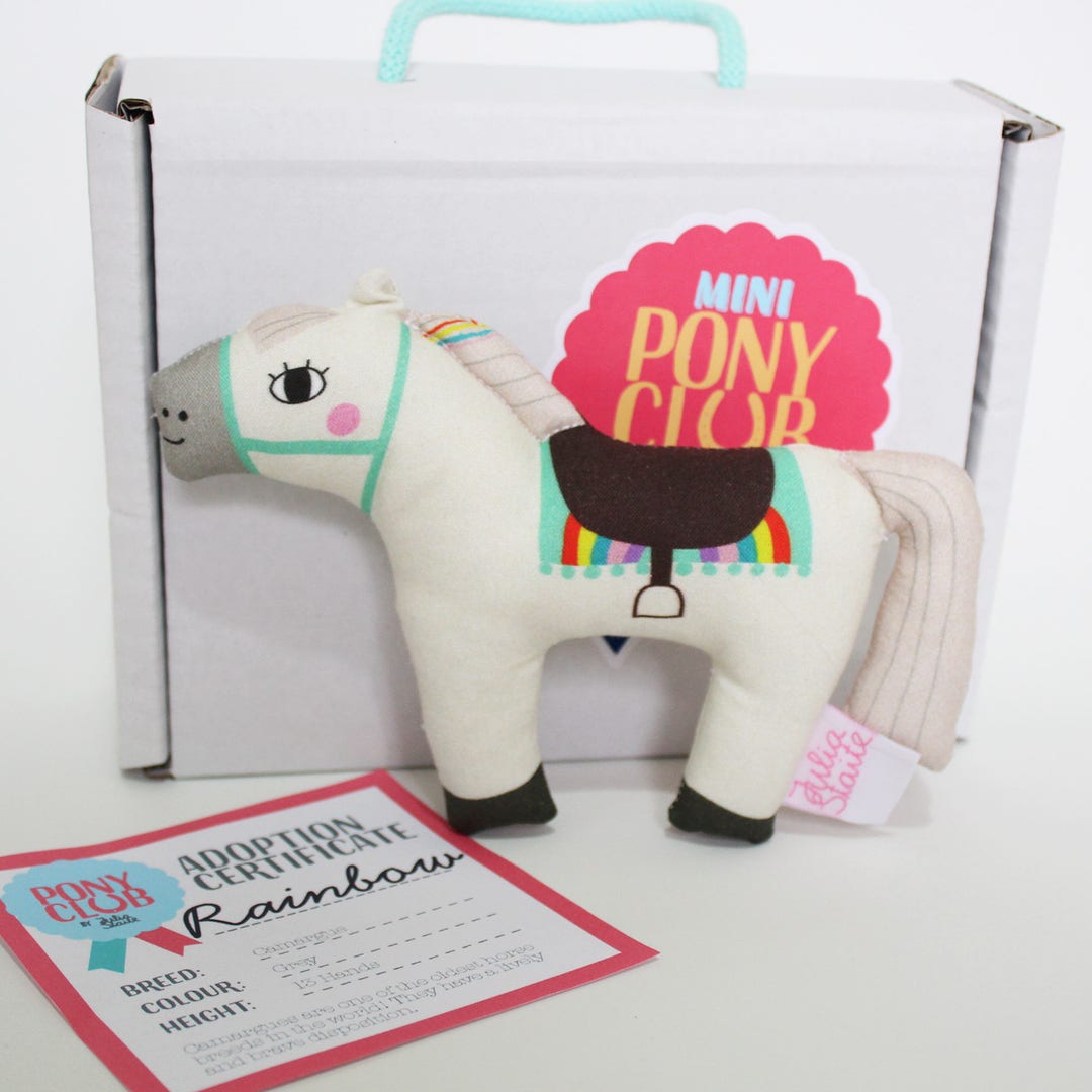 Pony Club Mini Horse Pony Soft Toy Gift Box - Etsy