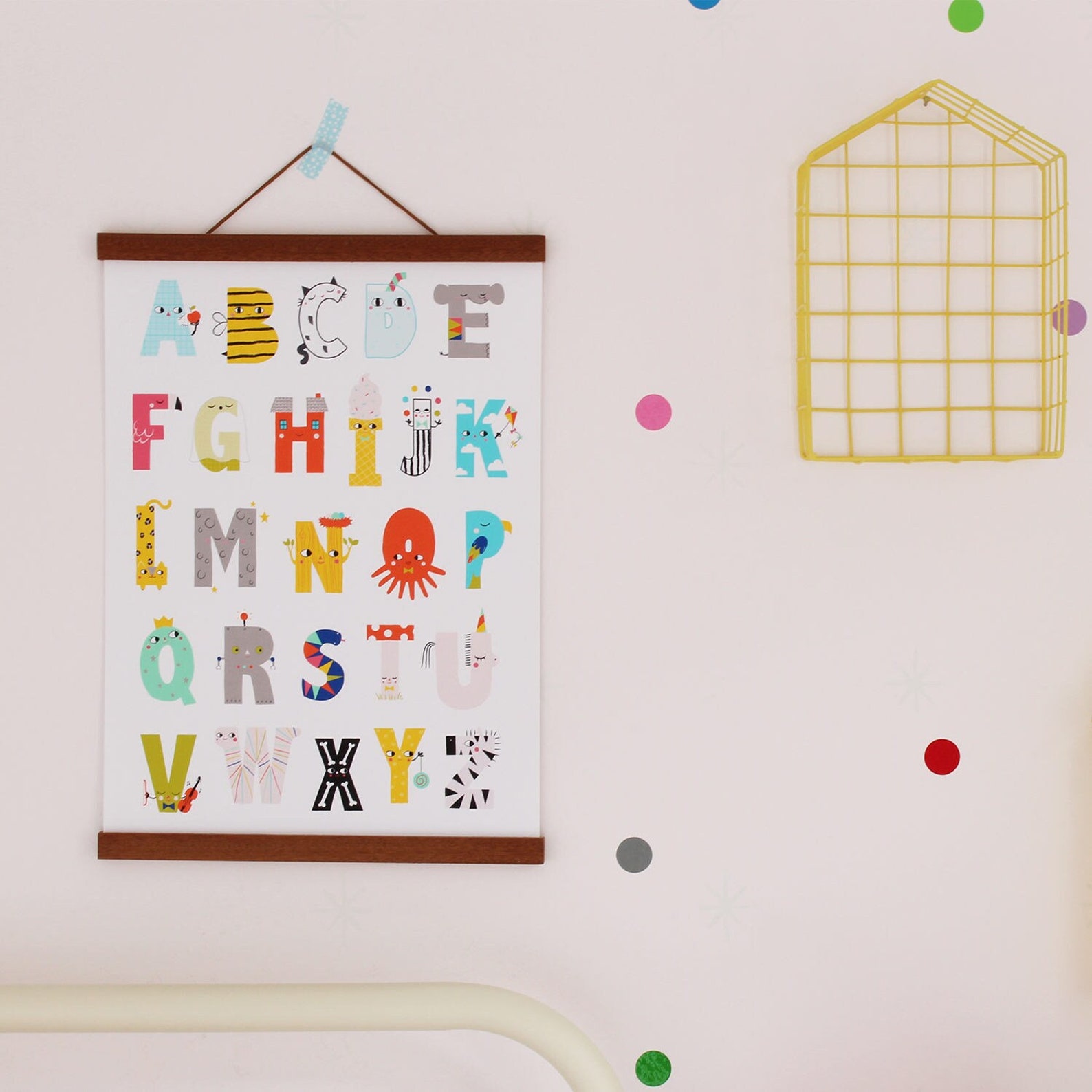 Happy Alphabet Poster | Etsy