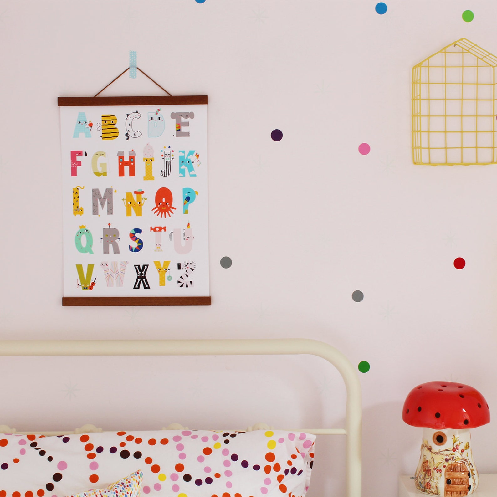 Happy Alphabet Poster | Etsy