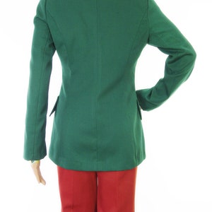 Original 1970s Trevira Tailored Fit and Flare Racing Green Blazer ...