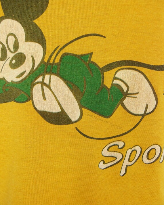 Ultra Pop Genuine 70s Mickey Mouse Cartoon Print Must… - Gem