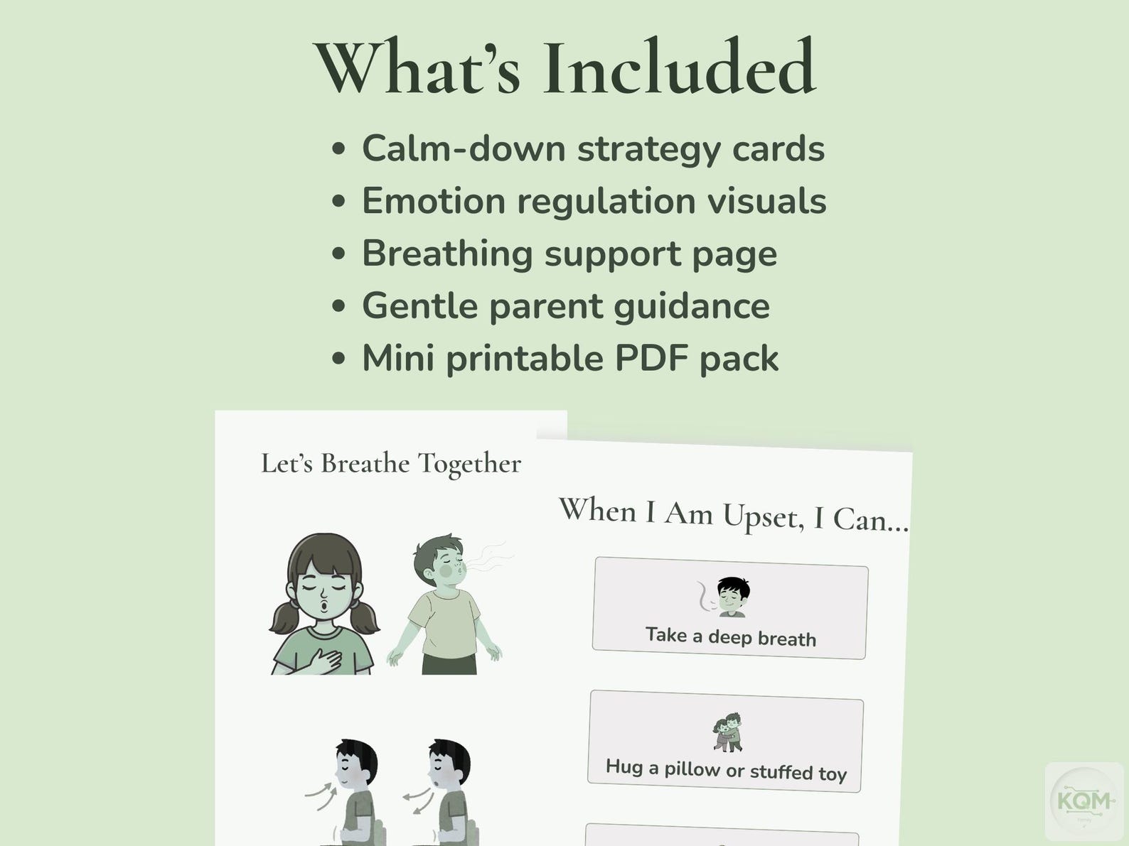 Mini Calm Visual Pack – Calm-down Routine Cards (ages 2–6) - Etsy