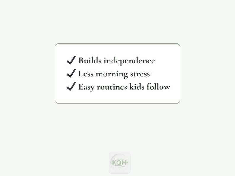Morning & Bedtime Routine Chart for Kids | Montessori Visual Schedule ...