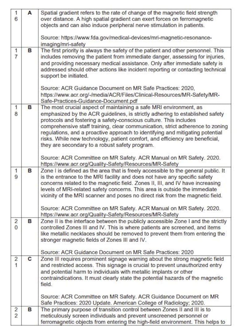 2026 MRSO Exam Prep | ABMRS MRI Safety Officer Study Guide | 1000 ...