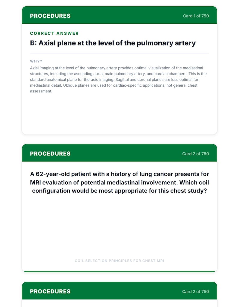 ARRT MRI Flashcards 2026: 750+ Anki Cards & Printable PDF | Color-coded ...