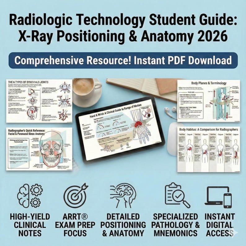 2025-2026 ARRT and X-ray Positioning Complete 5 in 1 - Etsy Israel
