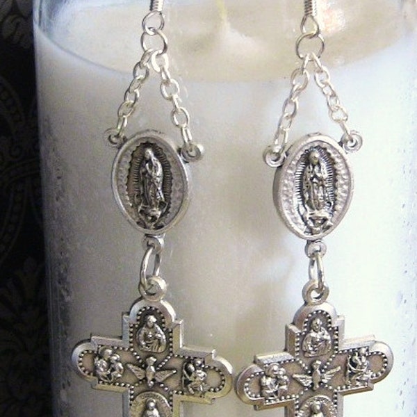 Crucifix Earrings - Etsy