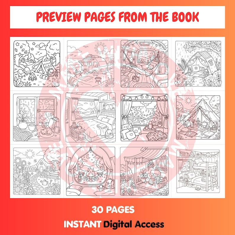 Summer Holiday Beach Coloring Book, Tropical Vacation Pages, Adults PDF ...