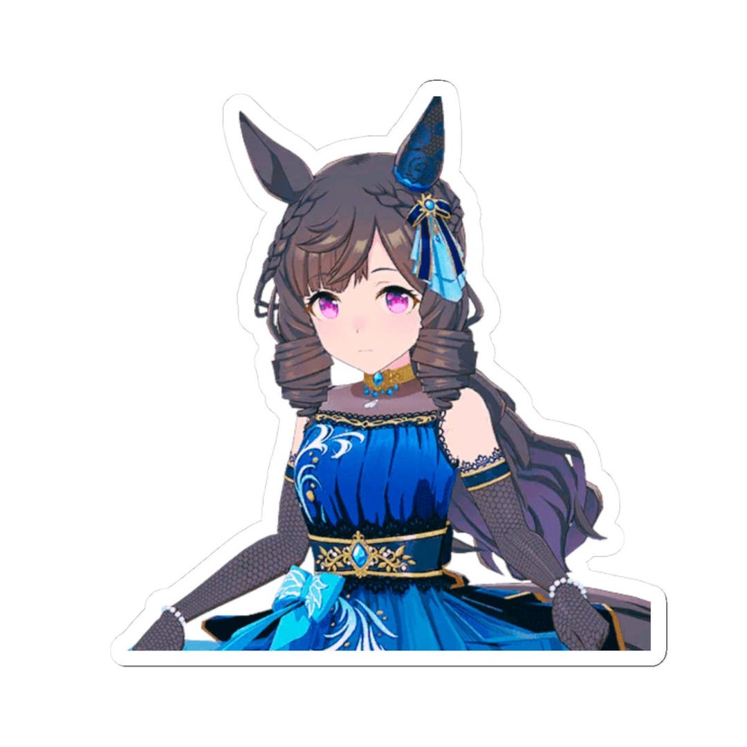 Umamusume Flowing Blue Daiichi Ruby No Color Outline Sticker - Etsy