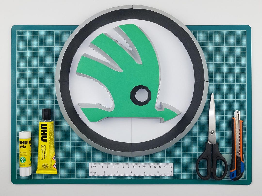 Paper Model 3D Logo Skoda, DIY Wall Decor, Origami (PDF Pattern) - Etsy