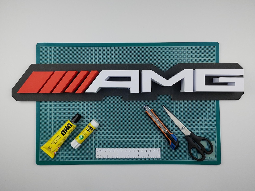 Paper Model 3D Logo AMG, DIY Wall Decor, Origami (PDF Pattern) - Etsy