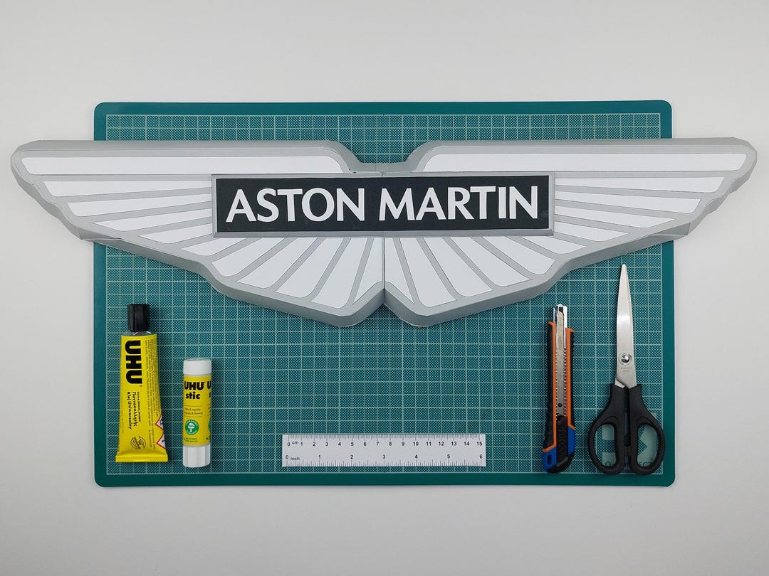 Paper Model 3D Logo Aston Martin, DIY Wall Decor, Origami (PDF Pattern ...