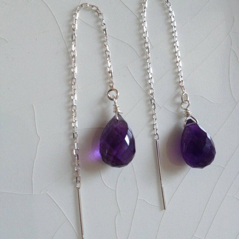 Ear Thread Earrings - Etsy