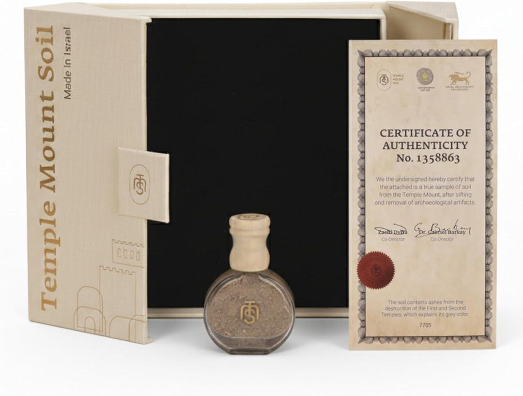 Authentic Temple Mount Sacred Soil Gift Set – Holy Land Gifts From ...