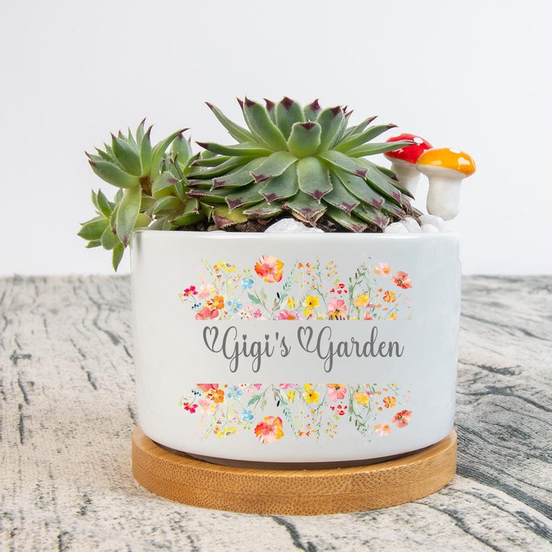 Personalised Birthday Planter for Gigi, Nana, Mimi, Personalised Plant ...