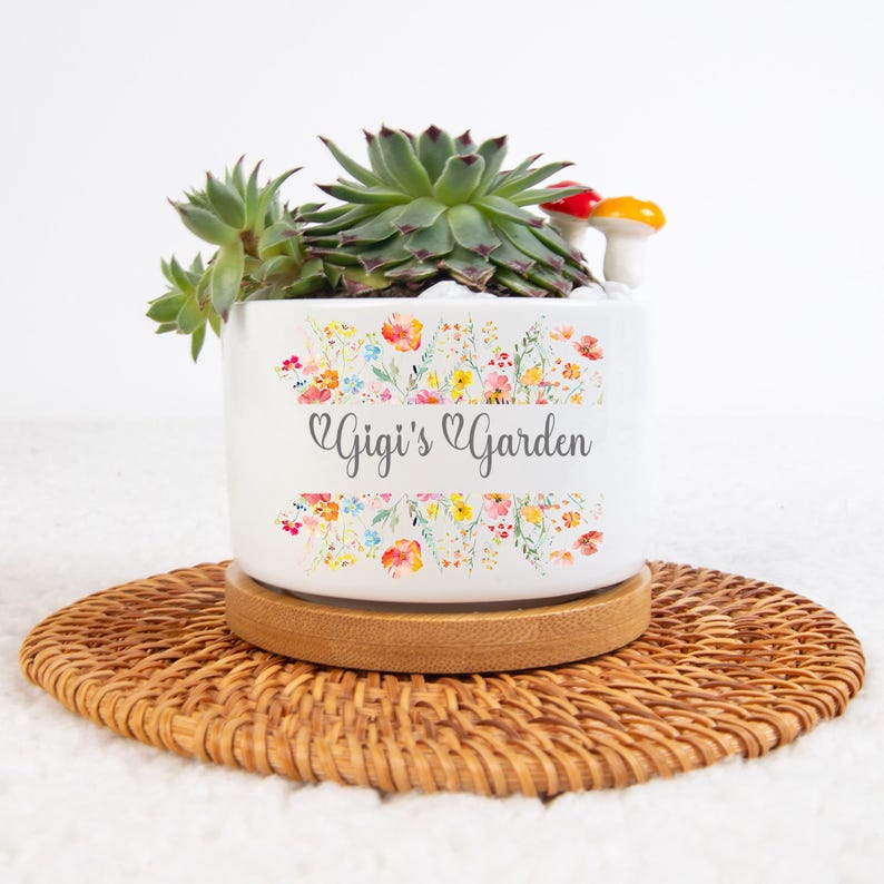 Personalised Birthday Planter for Gigi, Nana, Mimi, Personalised Plant ...