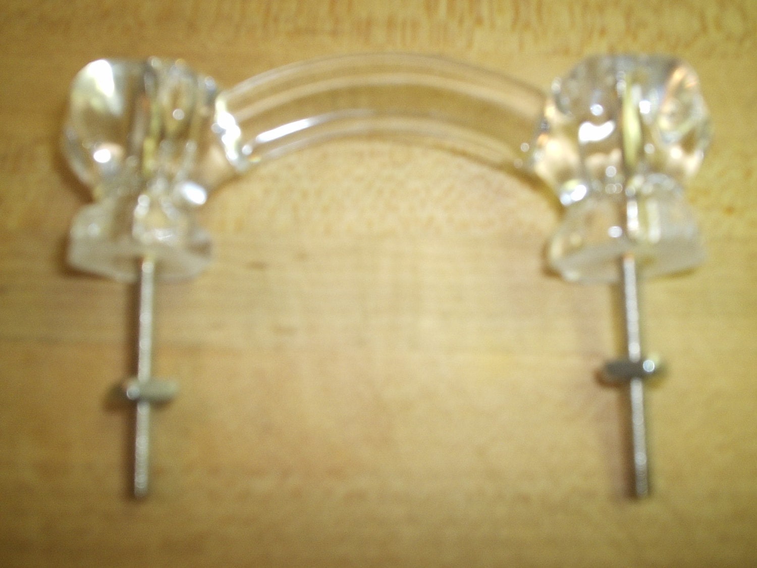 5 Crystal Clear Glass Drawer Pulls Dresser Handles Door Pulls - Etsy