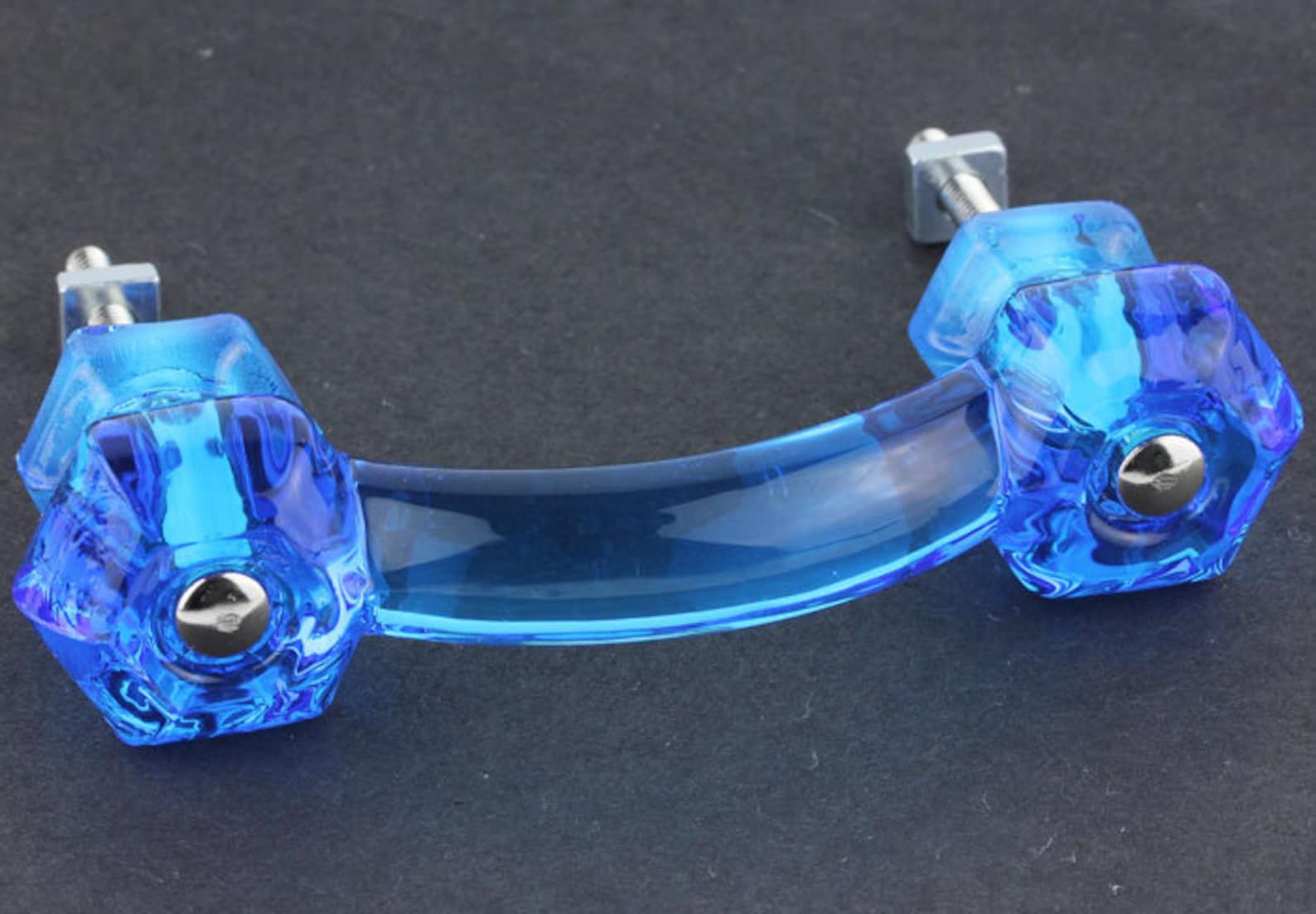 Set of 2 Turquoise Blue Glass Cabinet Handles Drawer Pulls - Etsy