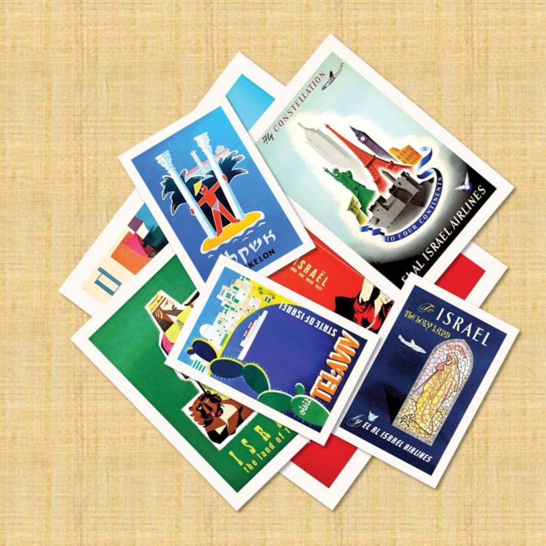 Vintage Israeli Travel Postcards Set of 20 | Historic Israel Collection ...