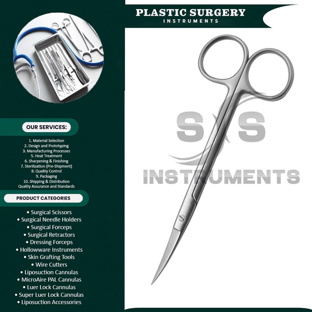 Joseph Curved Scissors | 15cm Fine Serrated Sharp Tips | Stainless ...