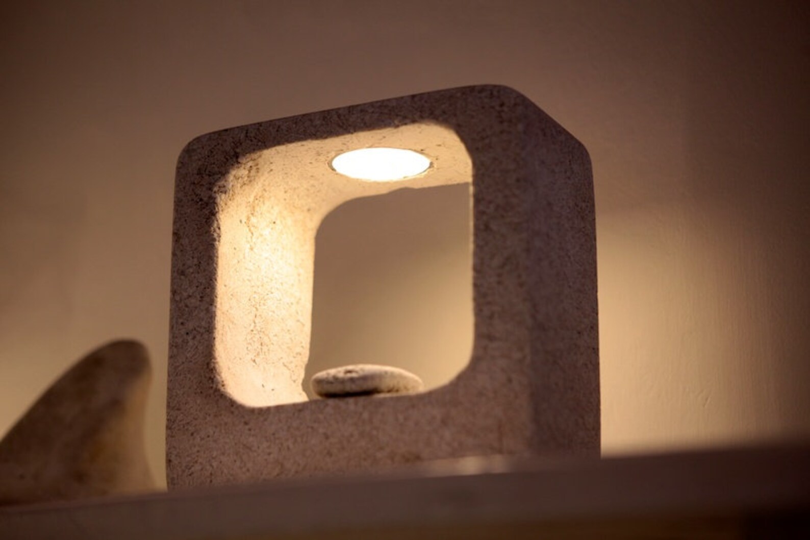 Concrete Lamp square Extrude Table Lamp. - Etsy