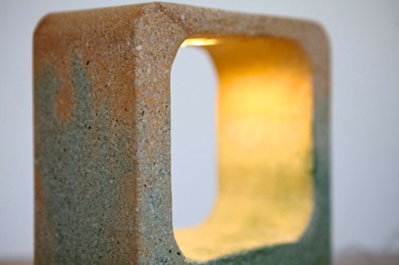 Concrete Lamp square Extrude Table Lamp. - Etsy
