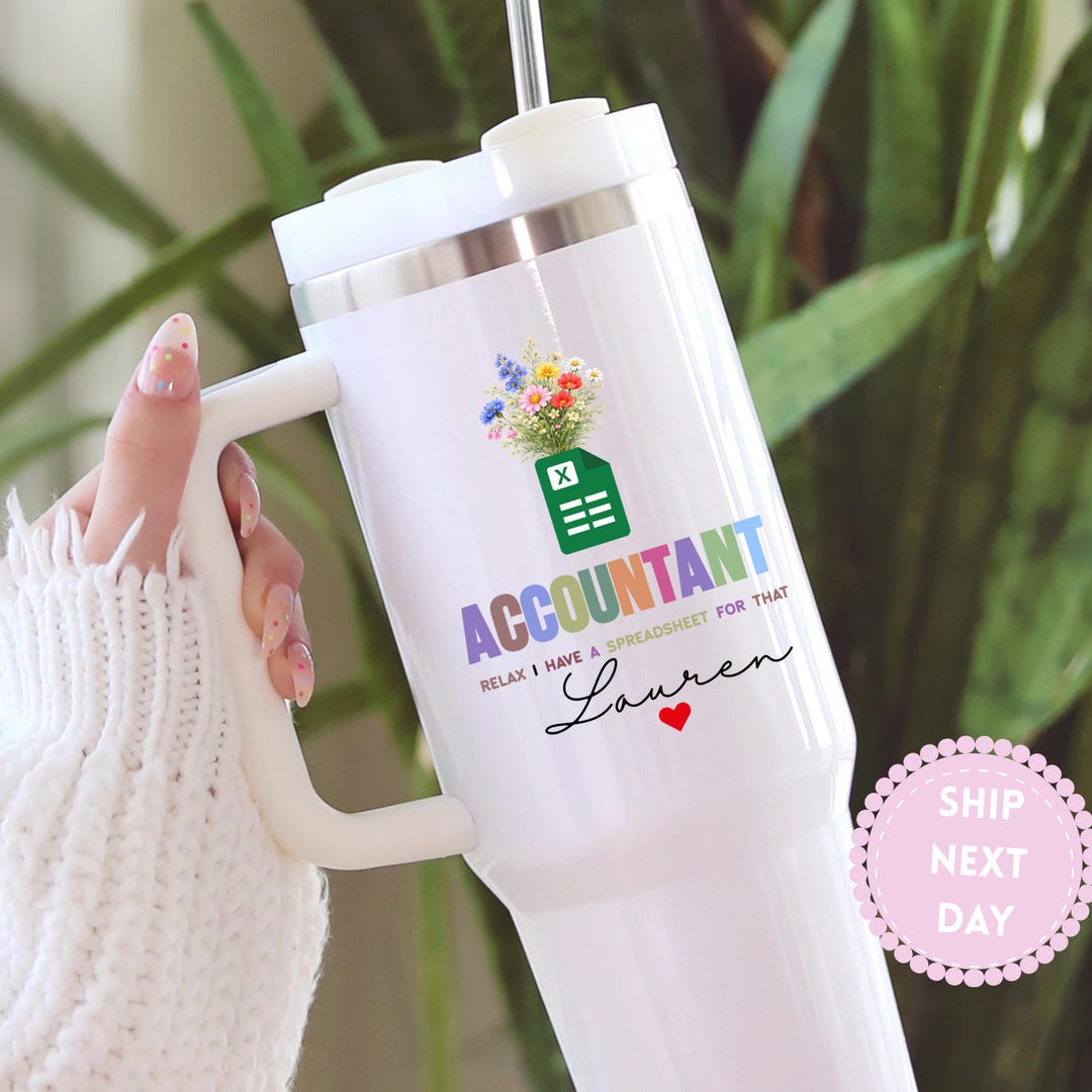 Accountant 40oz Tumbler Personalized, Custom Accountant Gifts for ...